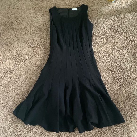 Calvin Klein | Dresses | Classy Black Dress Dart Lined Front And Back To Accent Figure Lined ...